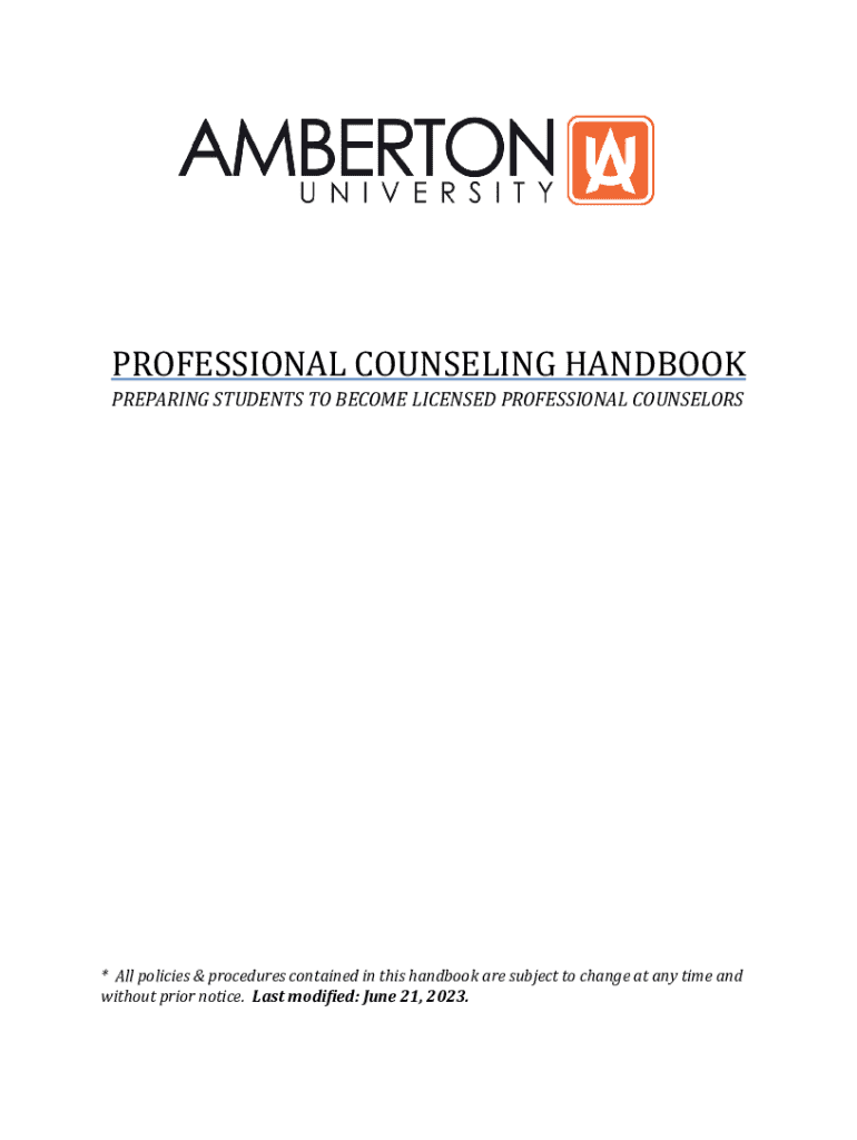 Fillable Online Amberton University e-COURSE SYLLABUS CSL6860.E1 ... Fax Email Print - pdfFiller