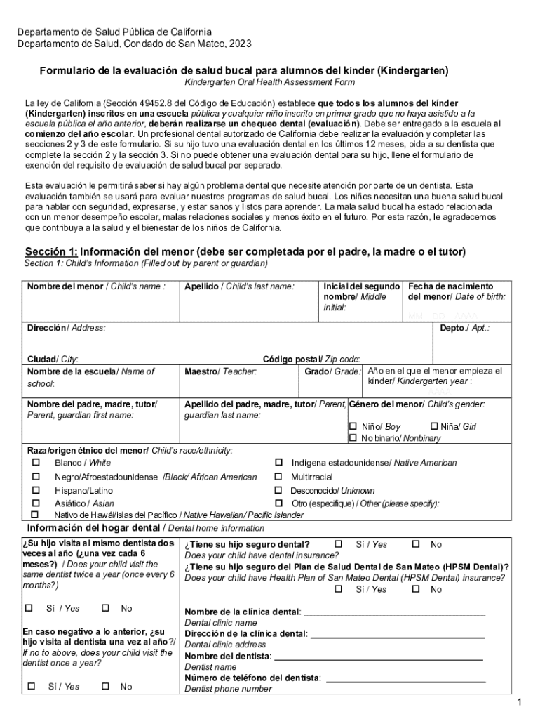 Completable En línea Formulario de evaluacin de salud bucal. Formulario de solicitud de ...