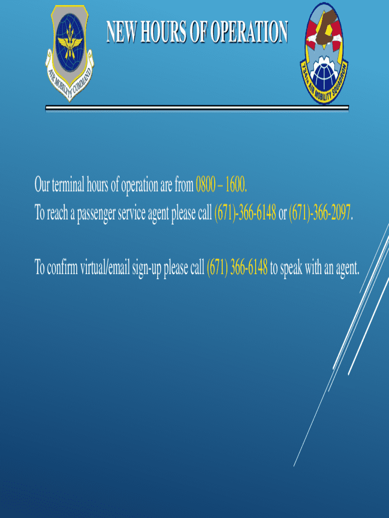 Fillable Online Ramstein AB Passenger Terminal - Air Mobility Command ...