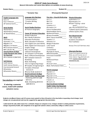 Fillable Online MRHS 10th Grade Course Request.pdf Fax Email Print ...