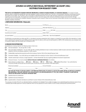 Fillable Online 32757-01-1122 SIMPLE IRA Distribution Form Fax Email ...
