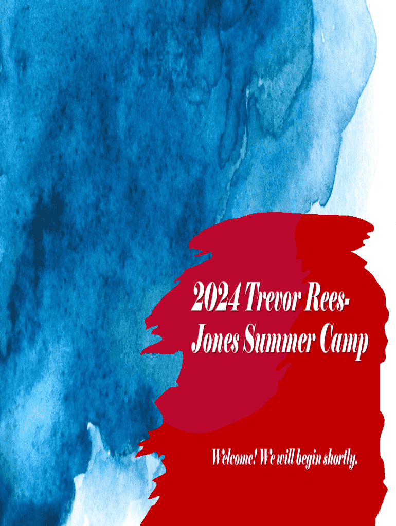 Fillable Online Trevor Rees-Jones Scout Camp is very excited to welcome ...