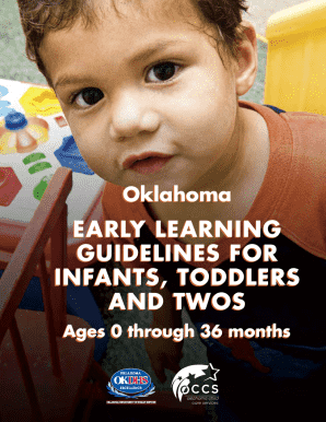 Fillable Online Oklahoma early learning guidelines for infants ...