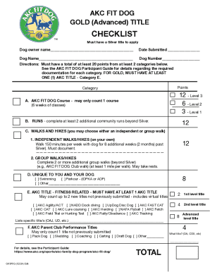 Fillable Online Show us your FIT dog titles!- American Kennel Club Fax ...