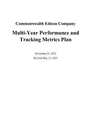 Fillable Online icc illinois ComEd Multi-Year Performance and Tracking ...