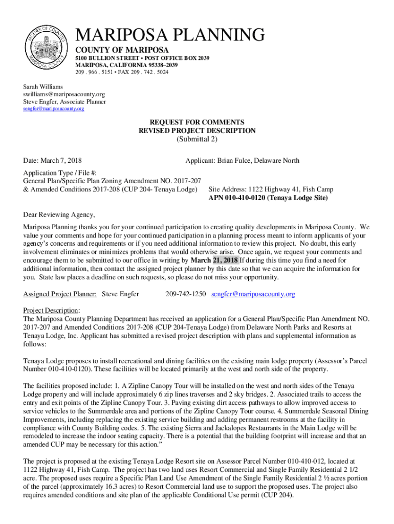 Fillable Online Mariposa County District Attorney Fax Email Print - pdfFiller