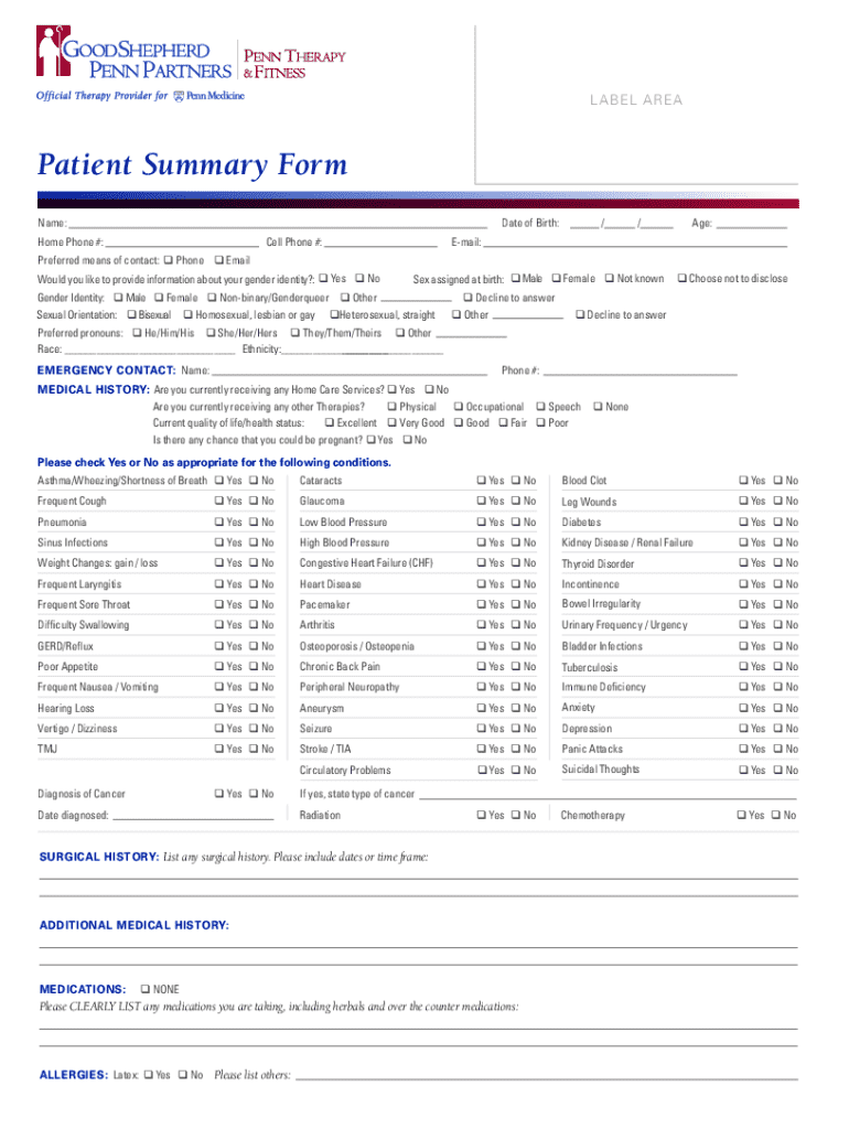 Fillable Online This packet contains the documents necessary for your first visit Fax Email ...
