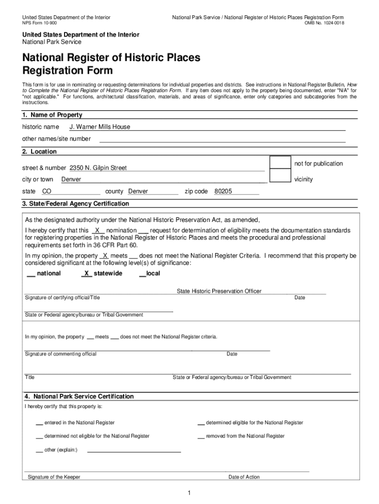 Fillable Online Warner Mills House Fax Email Print - pdfFiller