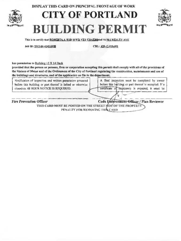 Fillable Online City announces name and structure for Portland's new ...