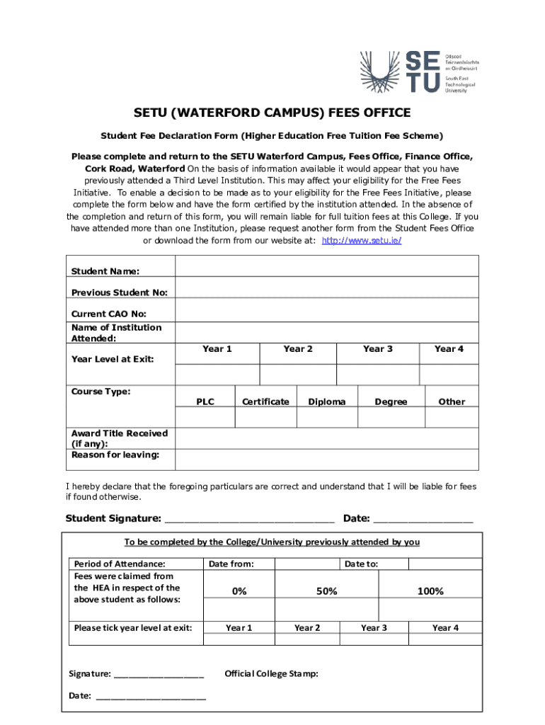 Fillable Online International Student Application form 2024/25 ...