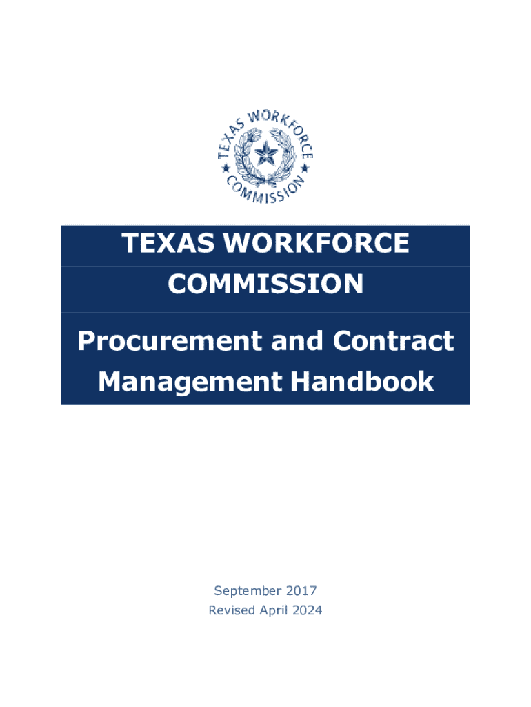 Fillable Online TEXAS WORKFORCE COMMISSION Procurement & Contract ... Fax Email Print - pdfFiller