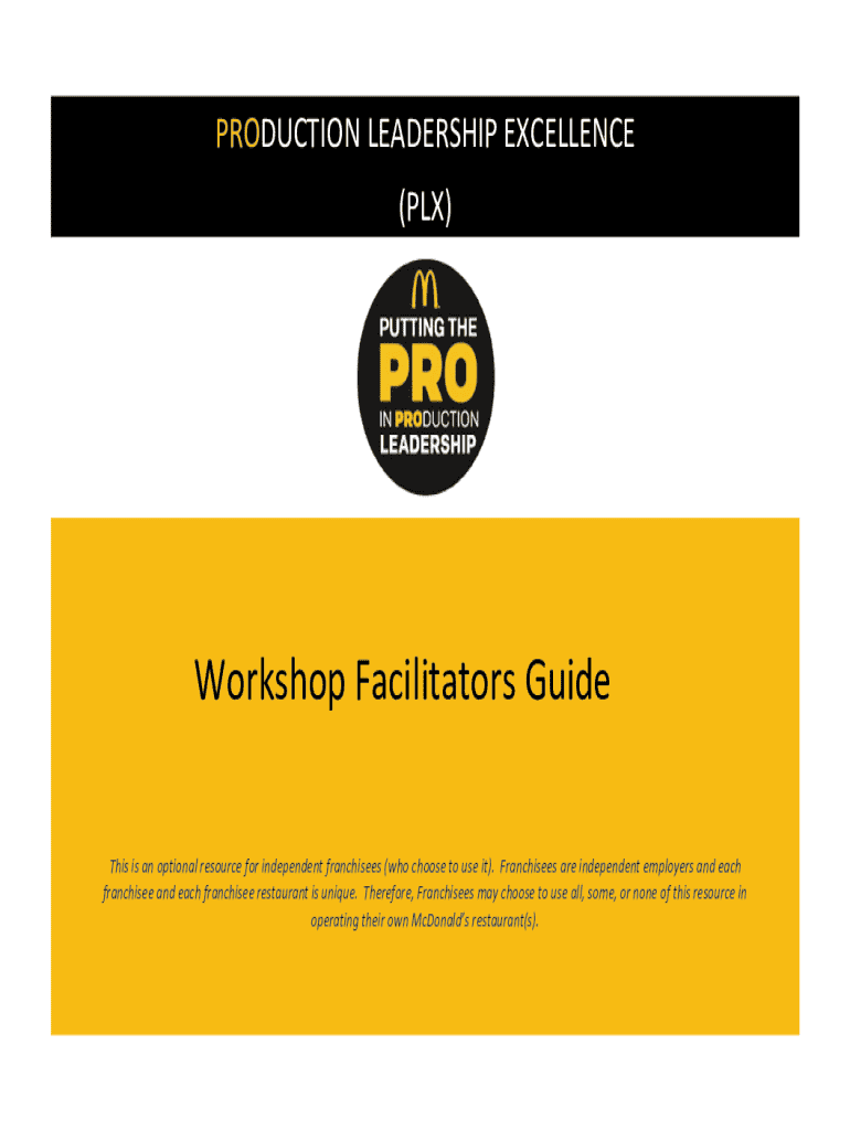 Fillable Online Workshop Facilitators Guide Fax Email Print - pdfFiller