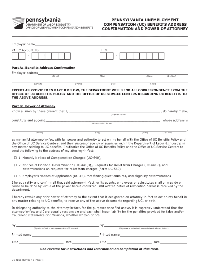 Pa unemployment compensation benefits: Fill out & sign online | DocHub