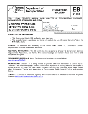 Fillable Online engineering instruction - 1 - New York State Fax Email ...