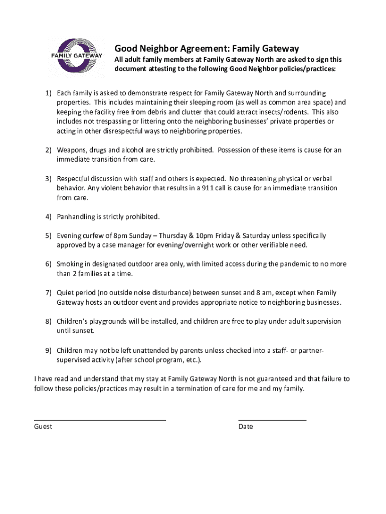 Fillable Online Family Gateway North Signature Form Fax Email Print ...