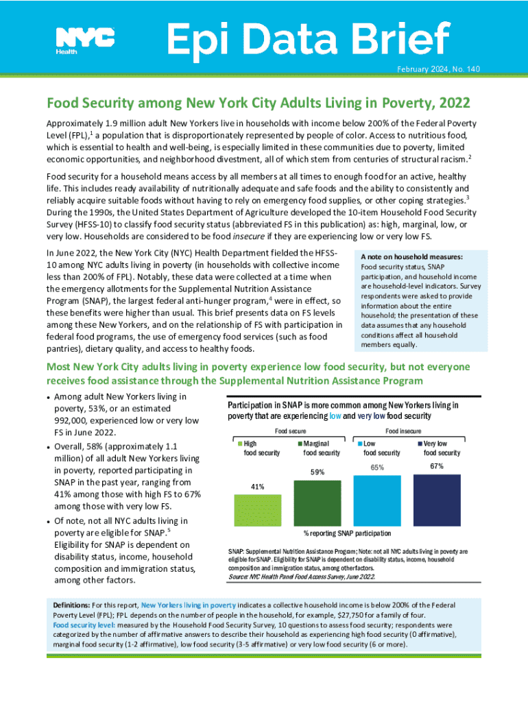 Fillable Online The State of Poverty and Disadvantage in New York City ...