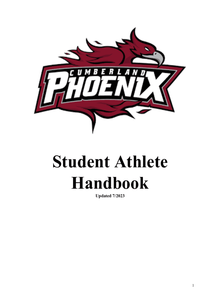 Fillable Online Athletics Department - Student-Athlete Handbook updated ...