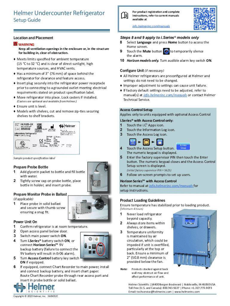 Fillable Online Undercounter Refrigerator Service Manual Fax Email ...