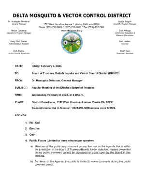 Fillable Online Delta Vector Control District hires new general manager ...