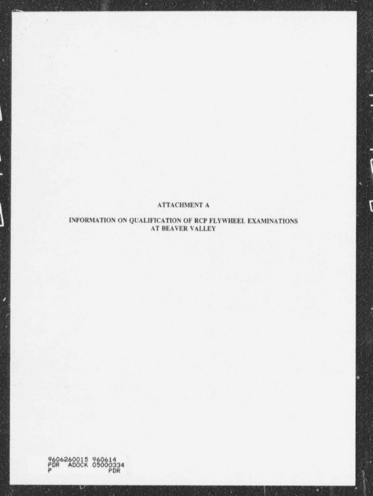 Fillable Online Revision to RCP Flywheel Inspection Program (WCAP ...