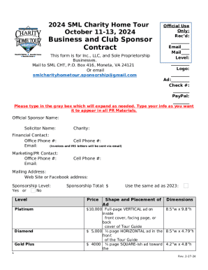 sml charity home tour - SML Good Neighbors Doc Template | pdfFiller