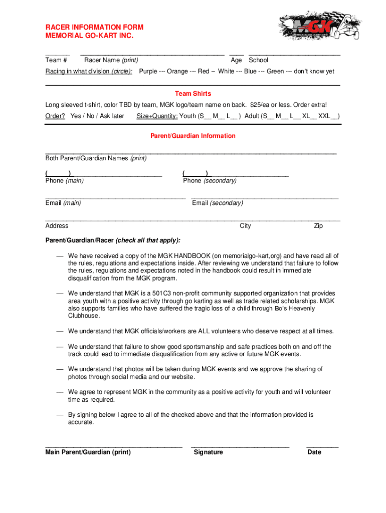 Fillable Online Supercharged, World's Largest Indoor Go-Karts (Edison ...