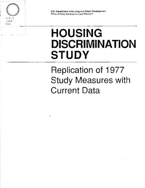 Fillable Online Housing Discrimination against Racial and Ethnic ...