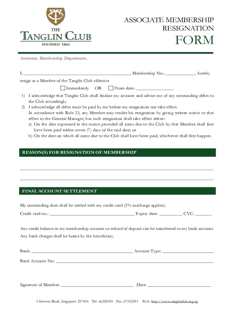 Fillable Online Term-Membership-Resignation-Form- ... Fax Email Print ...