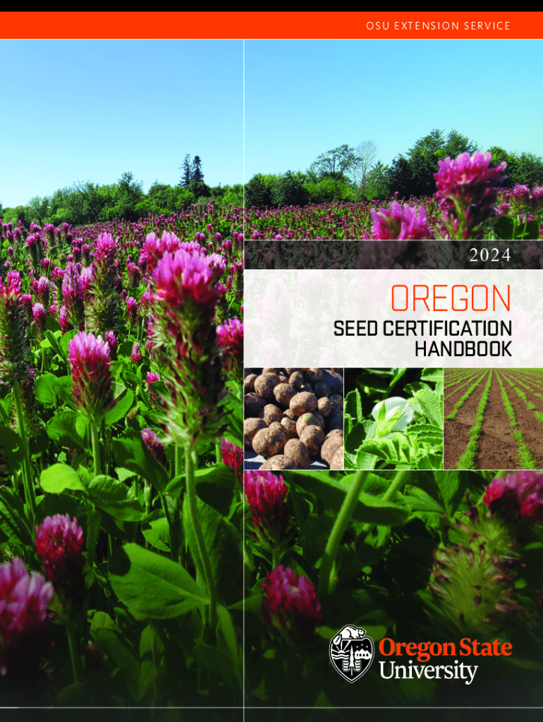 Fillable Online seedcert oregonstate Oregon Seed Certification Service ...