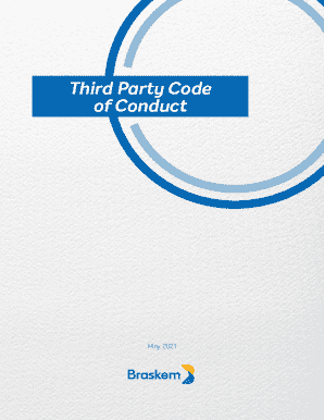 Fillable Online Third Party Code of Business Conduct & Ethics Fax Email ...