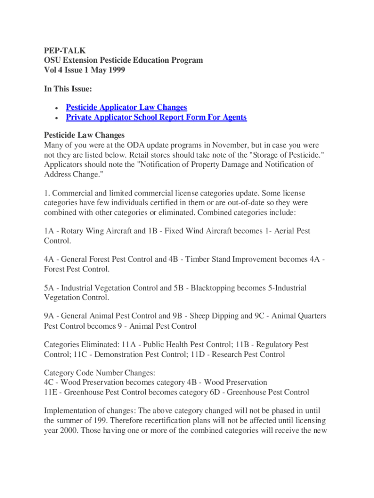 Fillable Online pested osu Pesticide safety and educationOSU Extension ...