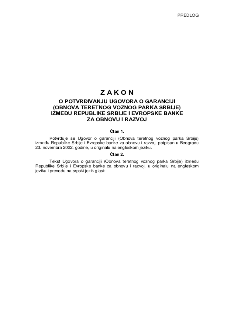 Fillable Online Garant) i Evropske banke za obnovu i razvoj (u daljem tekstu Fax Email Print ...