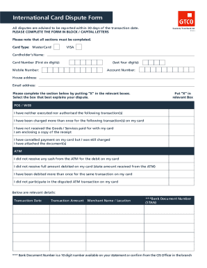 Fillable Online card services dispute claim form Fax Email Print ...