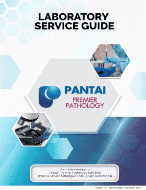 Fillable Online Pantai Premier Pathology: Laboratory Service Guide Fax ...