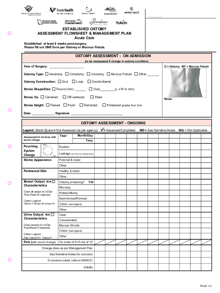 Fillable Online 10.7 Ostomy CareClinical Procedures for Safer Patient ...
