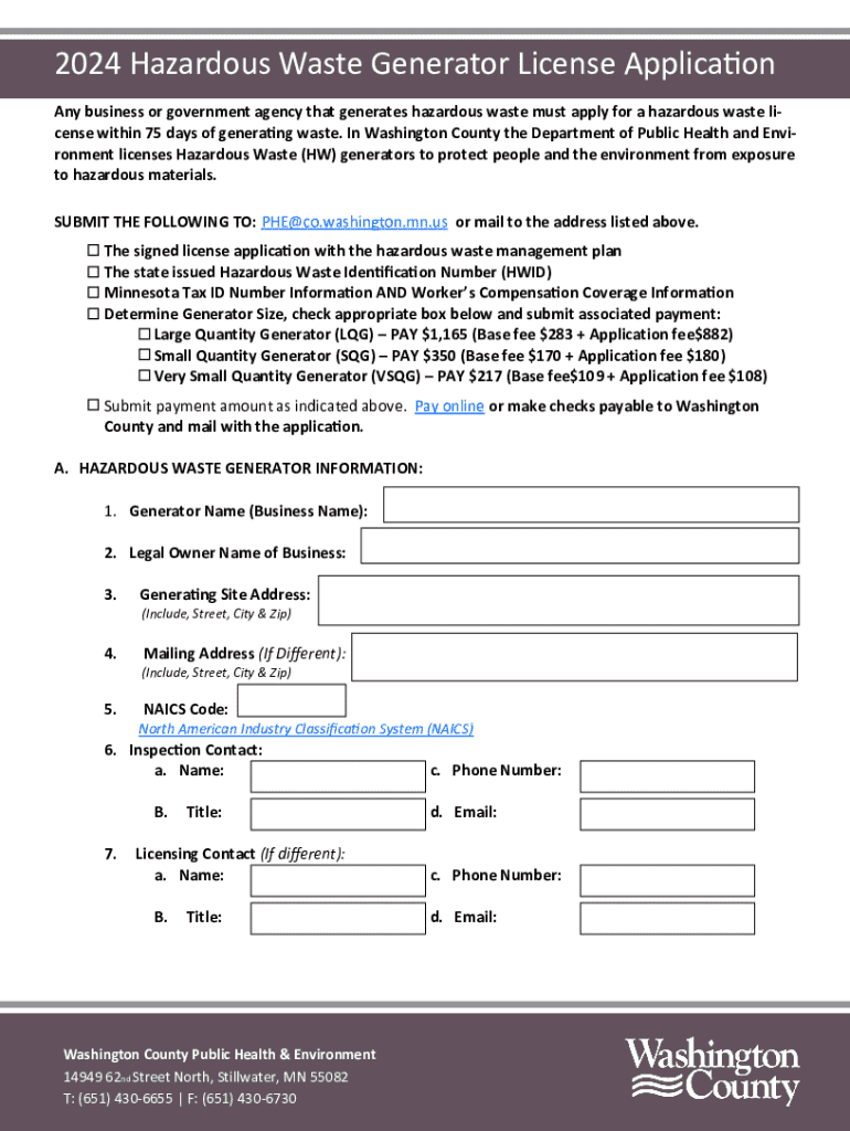 Fillable Online When Do You Need to Acquire a Hazardous Waste Permit ...