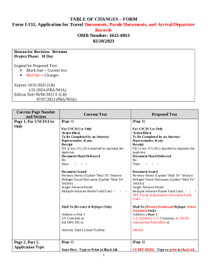 I-131, Application for Travel Documents, Parole Documents, and Arrival ...