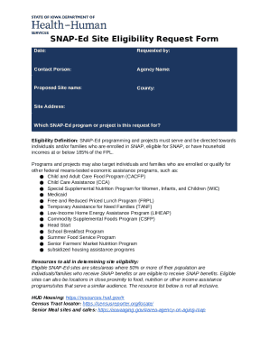 REQUEST FOR APPLICATIONS SNAP-Ed Community ... Doc Template | pdfFiller
