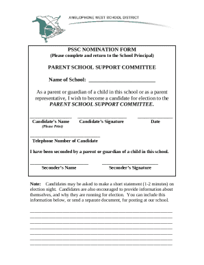 NOMINATION - ASD-W Doc Template | pdfFiller