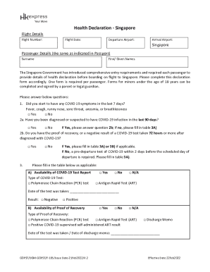 Fillable Online How to fill out Singapore Arrival Card (SG ... Fax ...