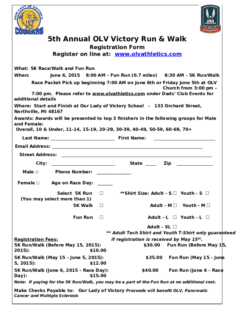 OLV AA s - Our Lady of Victory Doc Template | pdfFiller