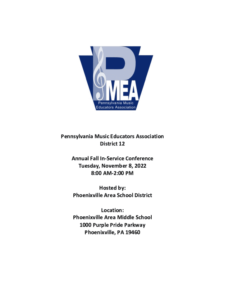 Fillable Online 2025 PMEA Annual In-Service Conference Fax Email Print ...