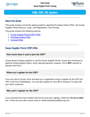 Fillable Online Getting Started with the Coupa Supplier Portal Fax ...