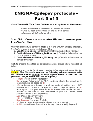 A worldwide ENIGMA study on epilepsy-related gray and ... Doc Template | pdfFiller