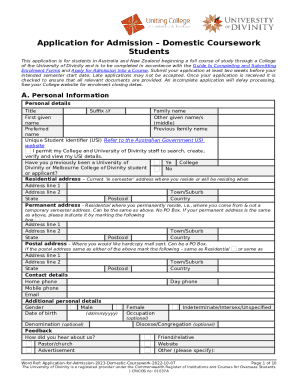 2023 Application for Admission-Domestic Coursework Application ...