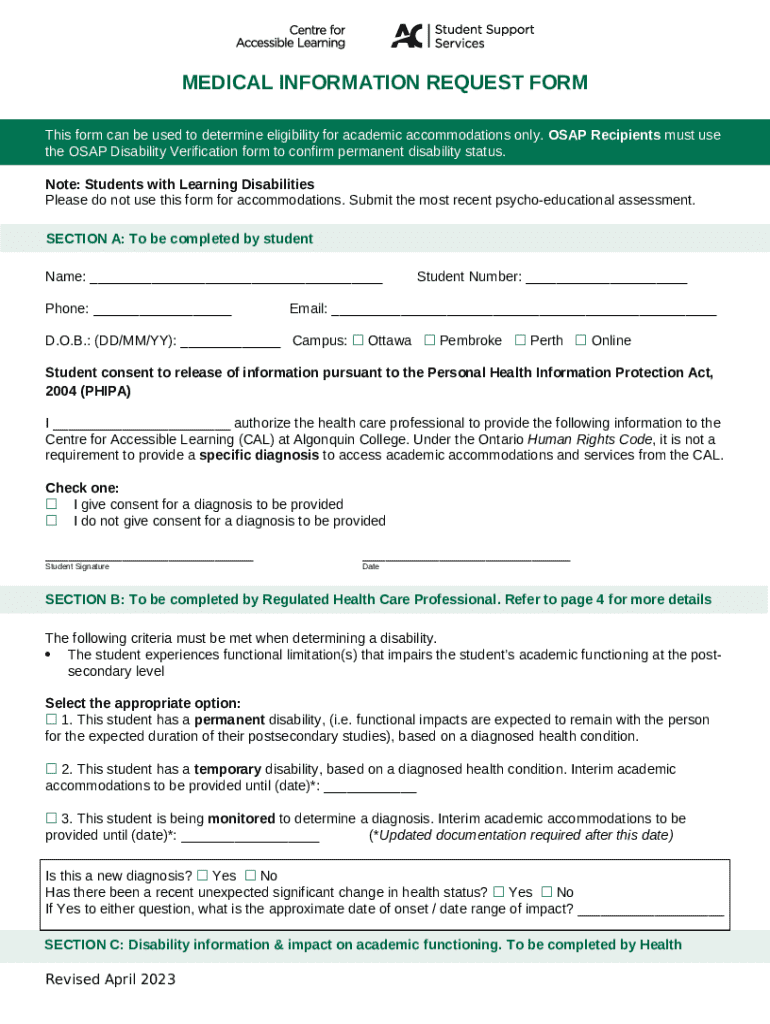 Confidential Disability Ination and Accommodation Doc Template | pdfFiller