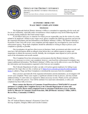 Fillable Online Office of District Attorney John Kellner, 18th Judicial ...