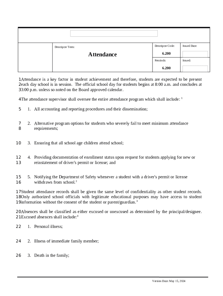 Attendance - Connect Suite Doc Template | pdfFiller