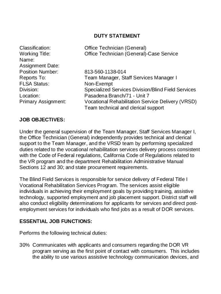 Ination Technology Manager I - CalCareers - CA.gov Doc Template | pdfFiller