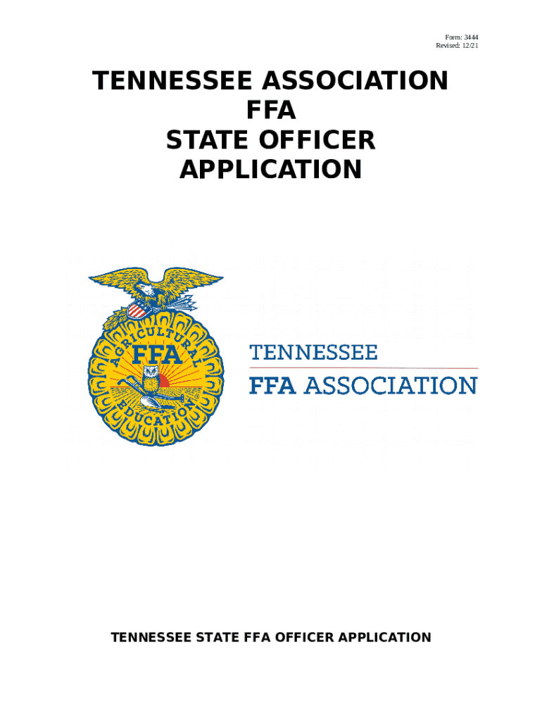 State OfficersTennessee FFA Doc Template | pdfFiller
